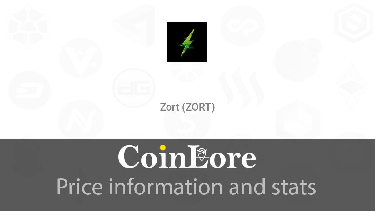Zort Price, Chart, Market Cap, ZORT Coin Essentials | CoinLore