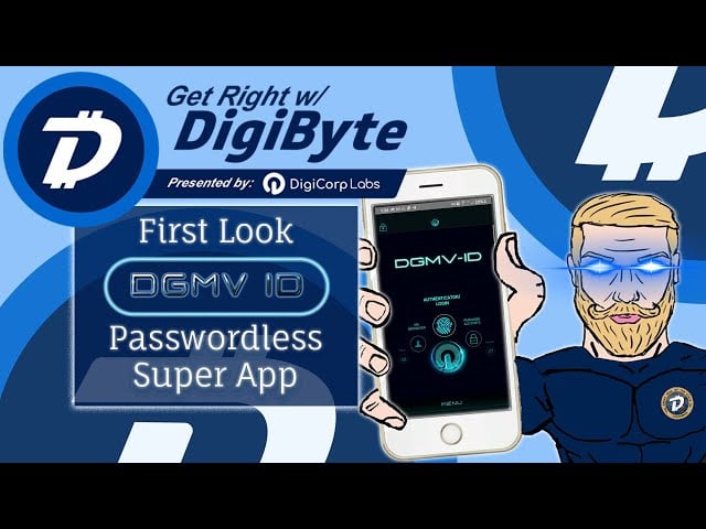 🔵 Passwordless Authentication with DGMV-ID | Blockchain-Based IAM suite | security [Get Right w/DGB]