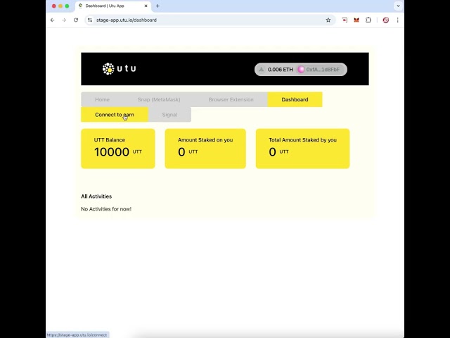 Logging in to UTU Trust