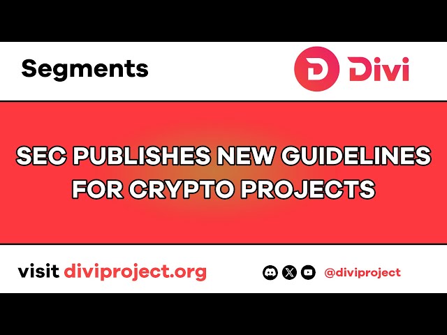 Divi Segments - SEC Published New Guidelines For Crypto Projects