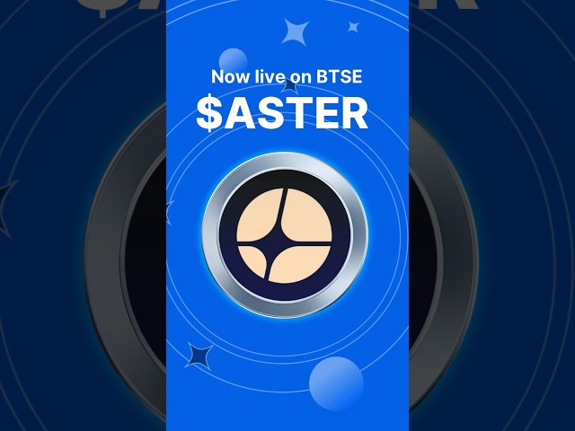 Start trading $ASTER today on BTSE. #aster #crypto #trading