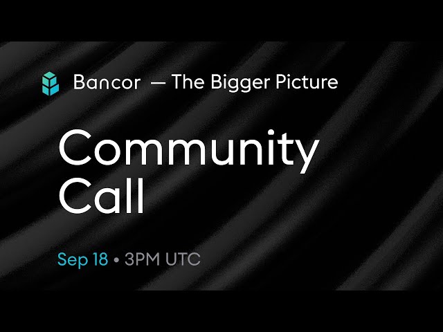 'The Bigger Picture' Community Call