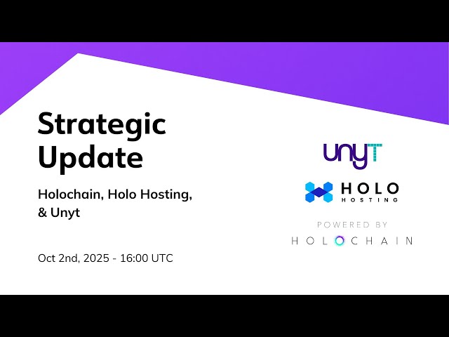 Strategic Update: Holochain, Holo Hosting & Unyt