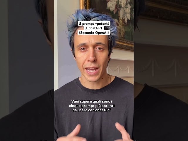 5 prompt +potentiX chatGPT (Secondo OpenAI) #intelligenzaartificiale