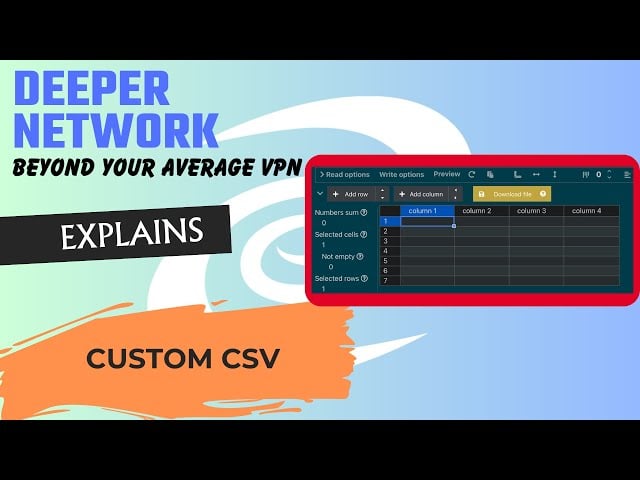 Custom CSV Files!