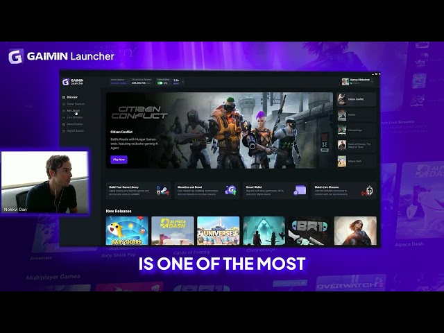 Live Walkthrough of the GAIMIN Launcher by GAIMIN CEO