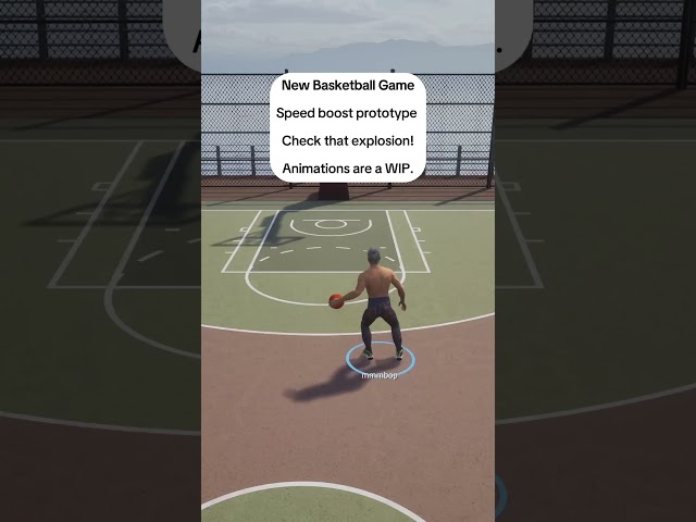Speed boost in our new basketball game. We are going to be a competitor to NBA2K. #basketball #game