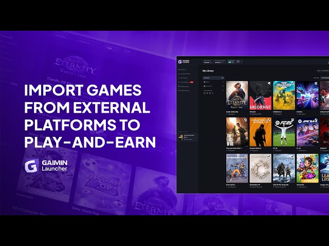 Import Games from External Platforms to Play-and-Earn.