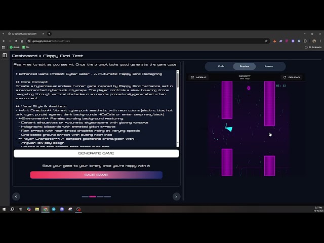 GameGPT Alpha v2 Tutorial
