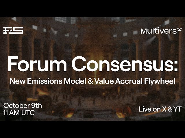 MultiversX Economics: Forum Consensus Sections I-III
