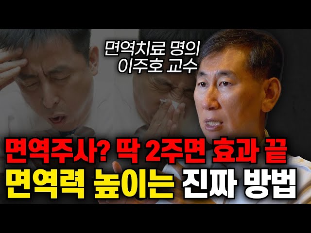 40살부터 면역력 뚝 떨어집니다. 면역력 높여 암, 질병 예방하는 방법 | 분당차병원 이주호 교수