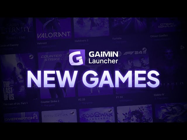 Discover New Exciting Games on the GAIMIN Launcher