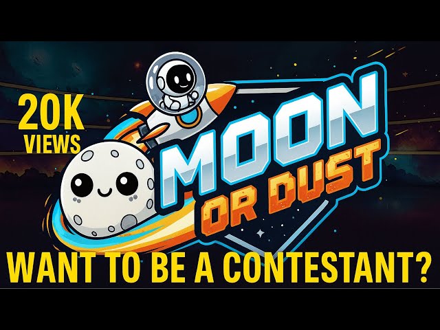 🔥 Moon or Dust Is Taking Over Crypto — 20K Views in Week One! Want In for FREE? 🚀