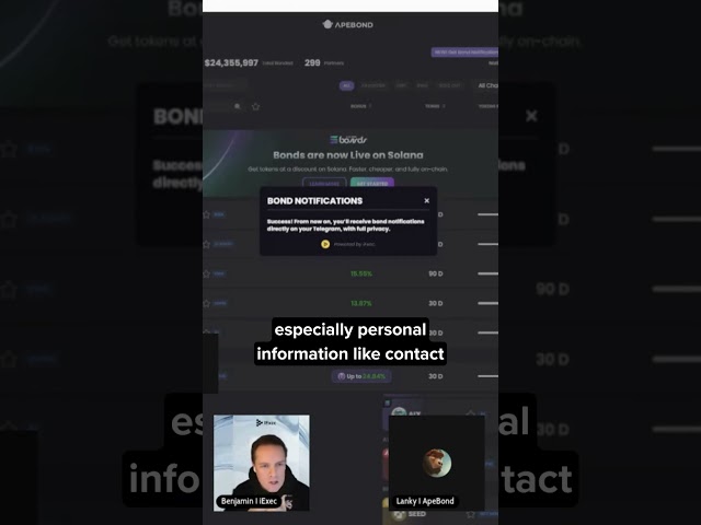 ApeBond Empowers Users w/ iExec Private Messaging