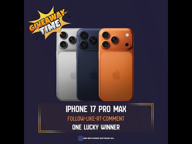 Iphone 17 PRO MAX Çekilişi