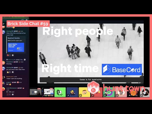 Brick Side Chat #59: Base Batch 002 Miniapp Showcase | Hunt Town x Base Korea