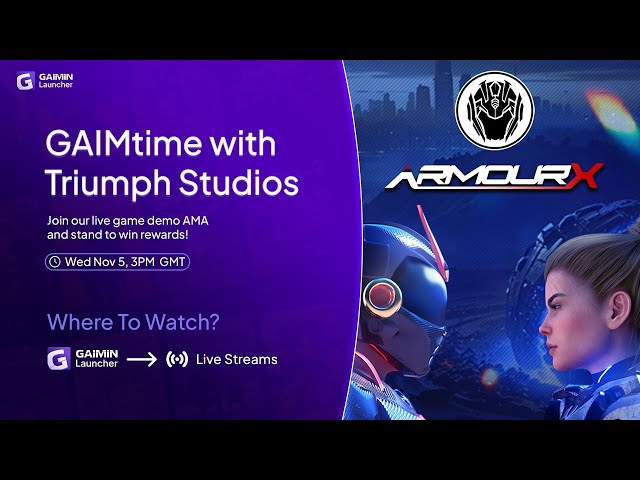 GAIMtime with TriumphStudios: Armour X  🎮