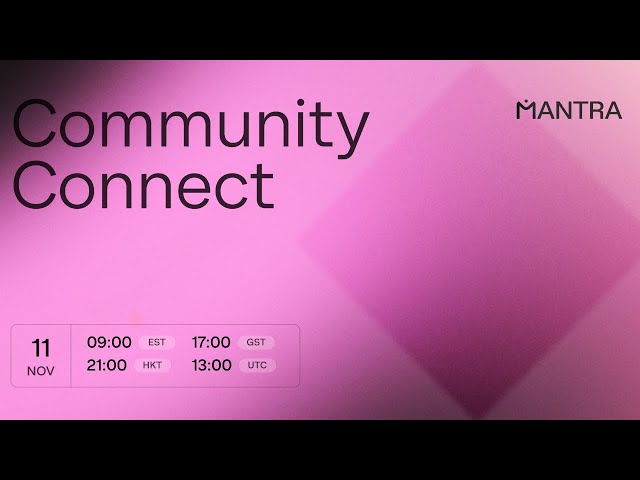 MANTRA Community Connect - 11 November
