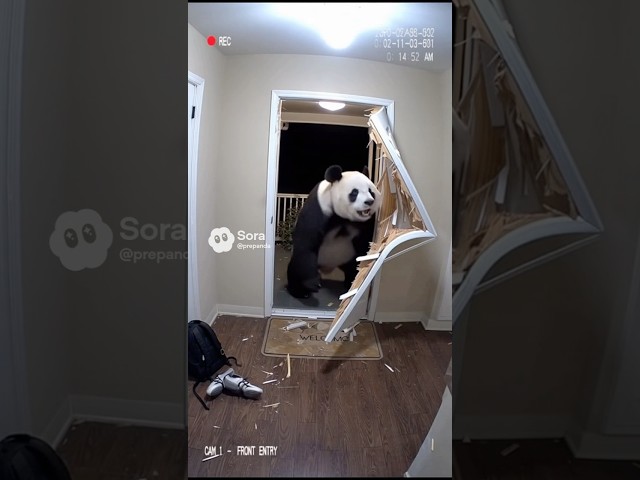 Presearch Panda will do anything for those treats #sora #sora2 #ai #caught