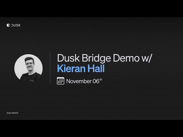 Dusk Bridge Demo w/ Kieran