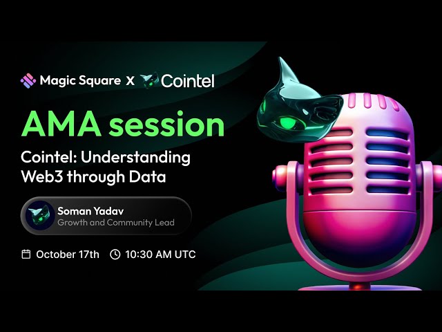 Magic Square × Cointel Web3 AMA | AI Crypto Analytics, Web3 Signals & DeFi Insights 2025