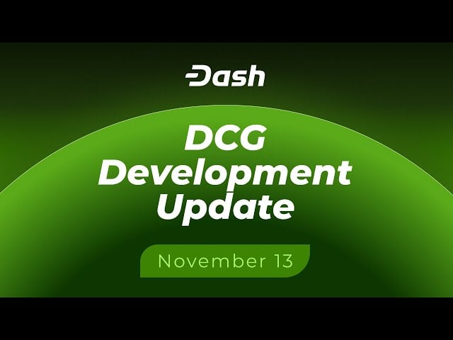 DCG Development Update - 2025 November 13