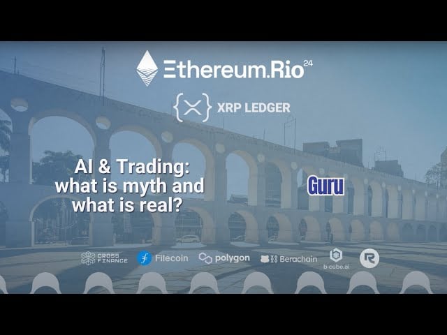 ETH Rio 24  - AI & Trading: What's myth and what's real? | Guruprasad Venkatesha