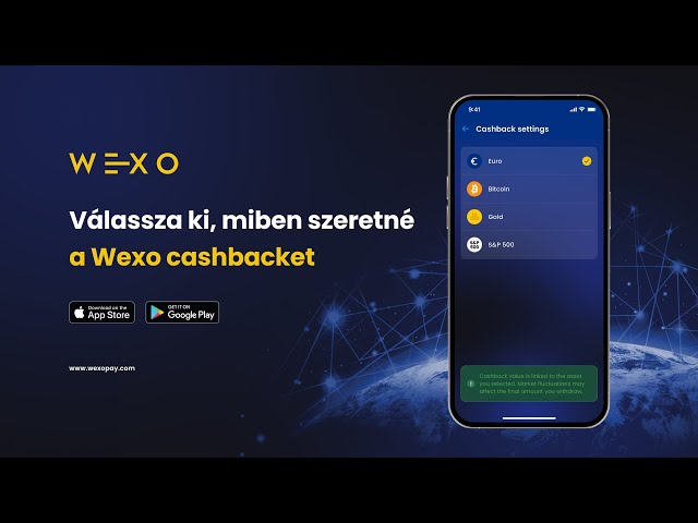 Válassza ki, miben szeretné a Wexo cashbacket
