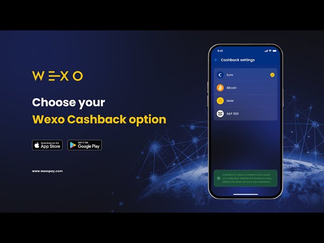 Choose your Wexo Cashback option