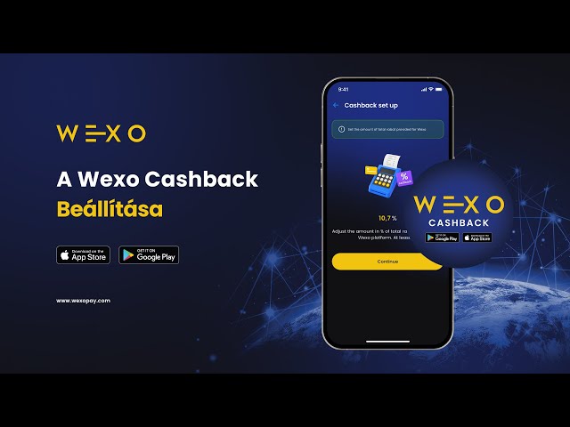 A Wexo Cashback Beállítása