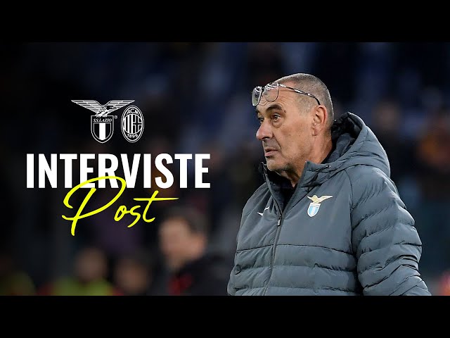🗣️ LE INTERVISTE A MISTER SARRI E MANDAS | LAZIO-MILAN 1-0