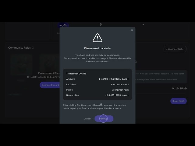 How to Pair Your Band Wallet With Membit Account