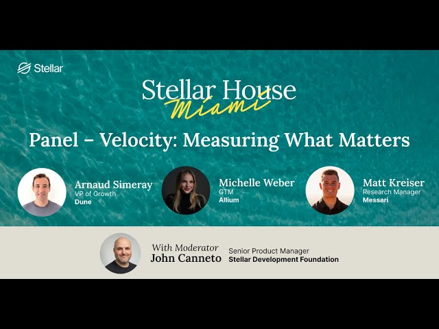 Stellar House Miami: [Velocity] Measuring what matters