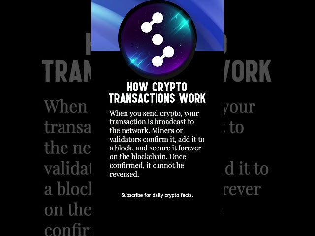 How Crypto Transactions Work | Cryptocurrency Explained