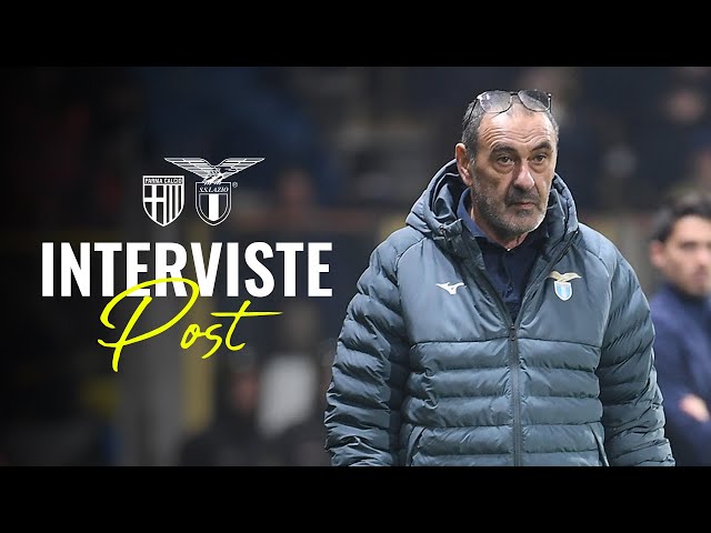 🗣️ LE INTERVISTE A MISTER SARRI, PROVSTGAARD, CATALDI E NOSLIN | PARMA-LAZIO 0-1