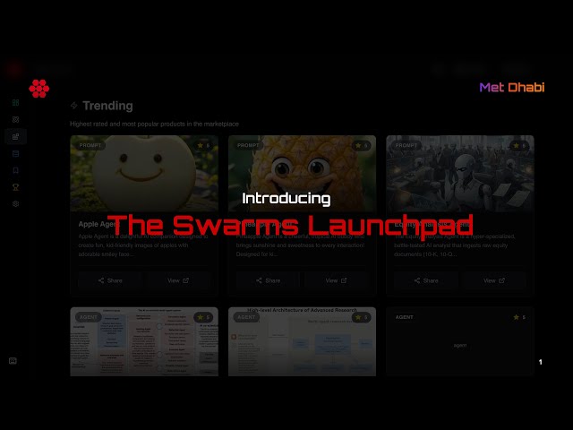 Introducing Swarms Launchpad at Met Dhabi