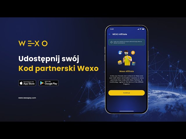 Udostępnij swój kod partnerski Wexo