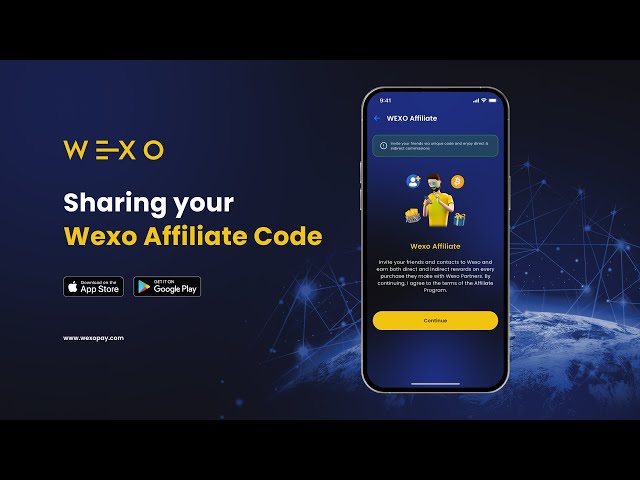 Sharing your Wexo Affiliate Code