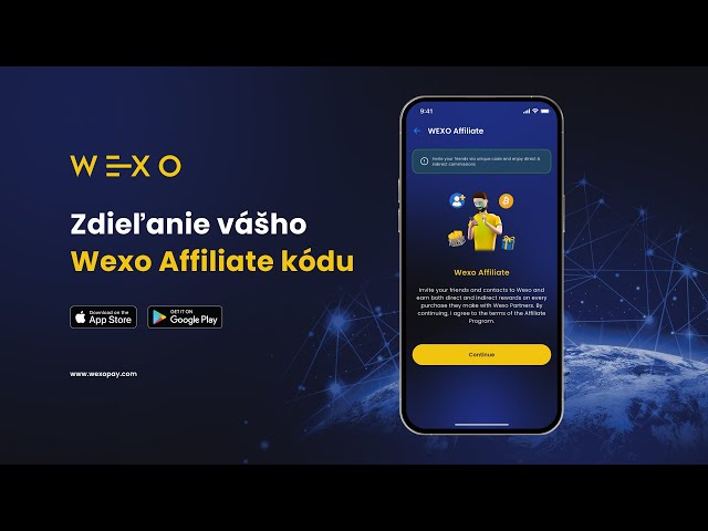 Zdieľanie vášho Wexo Affiliate kódu