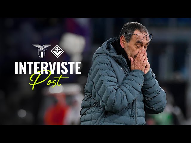 🗣️ LE INTERVISTE A MISTER SARRI, IL PRESIDENTE LOTITO, CANCELLIERI E CATALDI | LAZIO-FIORENTINA 2-2
