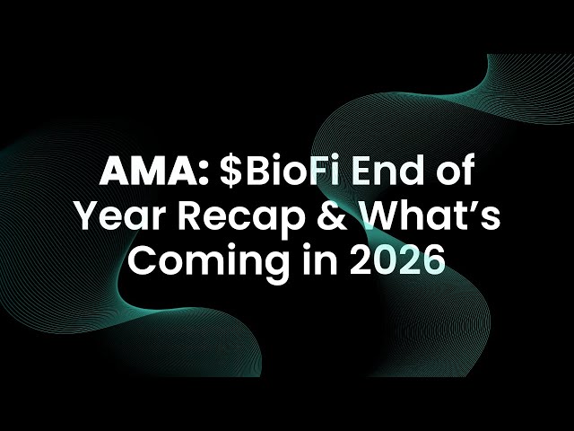 AMA: $BioFi End of Year Recap & What's Coming in 2026