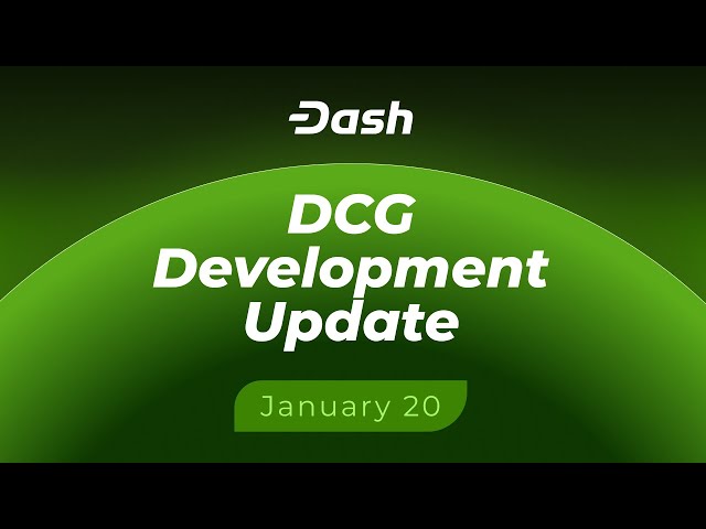 DCG Development Update - 2026 January 20
