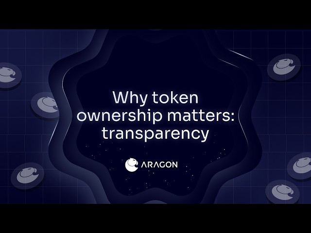 Why did Aragon create the Ownership Token Framework and Dashboard?
