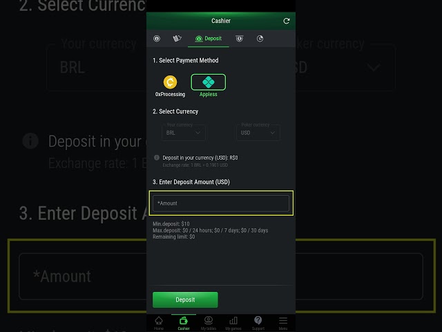 Tutorial Passo a Passo: Como Depositar via PIX na Plataforma PokerFi Game (Versão Mobile)