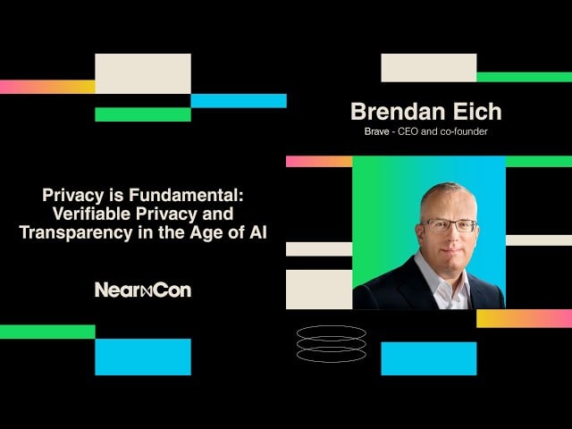 Privacy is Fundamental: Verifiable Privacy and Transparency in the Age of AI - Brendan Eich