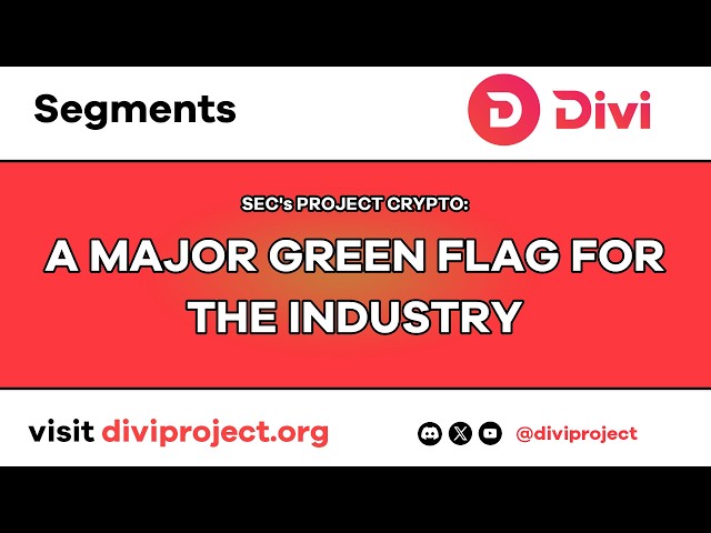 Divi Segments - SEC's Project Crypto: A Major Green Flag For The Industry