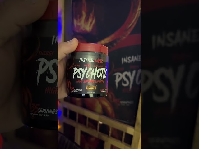 PSYCHOTIC HELLBOY! HIGH STIM PRE-WORKOUT! #preworkout #insanelabz #labz #horror #jigsaw