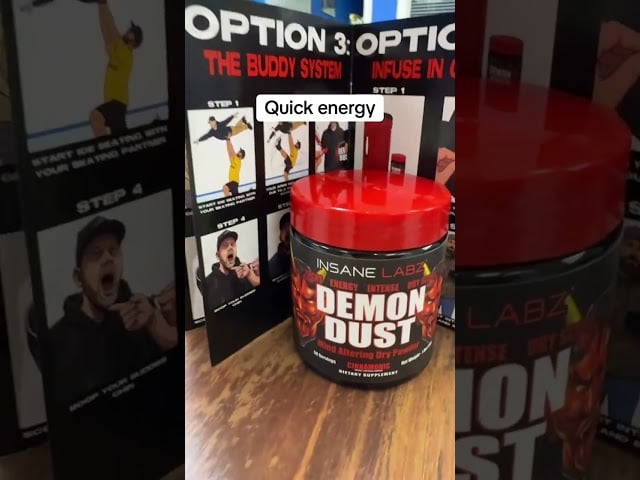 DEMON DUST! THE BEST ON THE GO PRE-WORKOUT! #insanelabz #live #demondust #preworkout #horror #funny