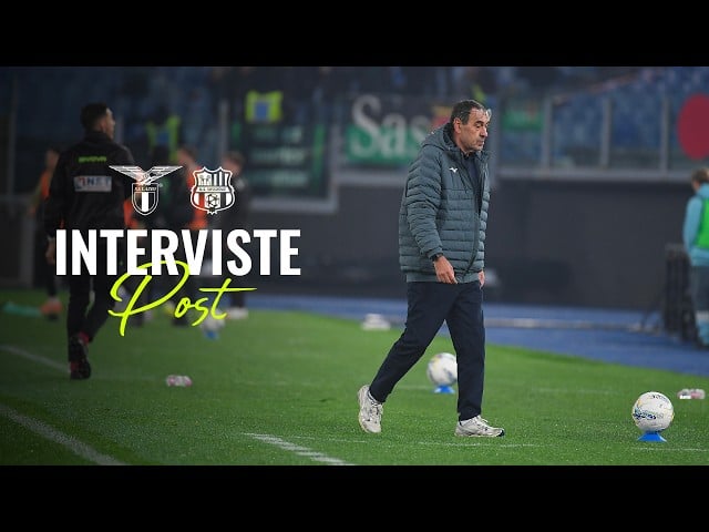 🗣️ LE INTERVISTE A MISTER SARRI, MOTTA E MALDINI | LAZIO-SASSUOLO 2-1