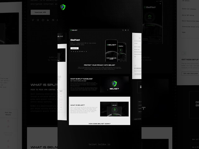 BelNet website redesigned | Privacy VPN.